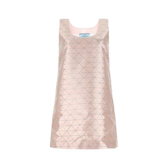 Prada | Dresses | Prada Pastel Pink Silk Blend Mini Dress | Poshmark